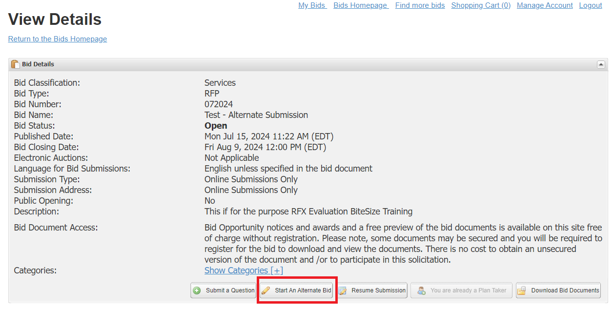 Submission FAQ's – bids&tenders